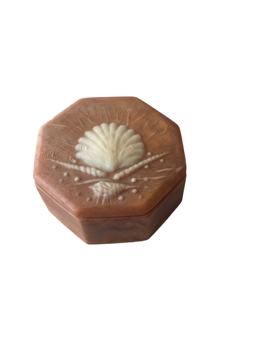 ANTIQUE ORANGE SOAPSTONE TRINKIT BOX WITH LID – Wallpaper Your World
