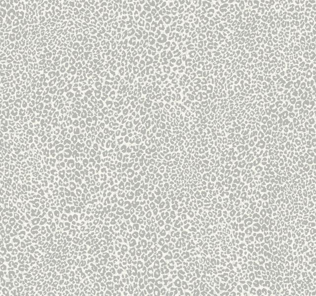 Grey Leopard Print Wallpaper