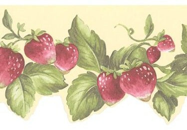 Strawberries Wallpaper Border FK78455DC – Wallpaper Your World